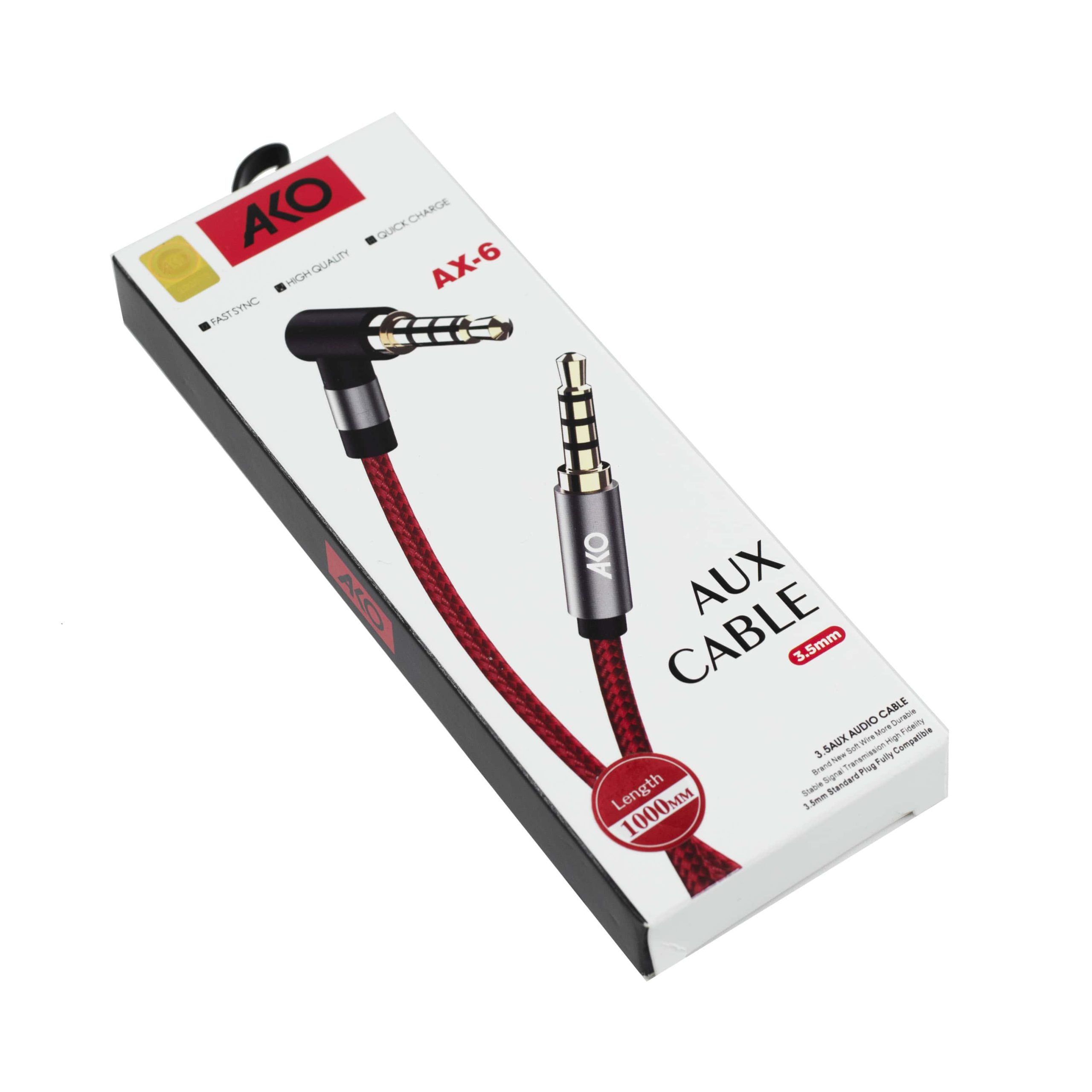 قیمت و خرید کابل AUX اکو مدل AX-6 | موبایل سهیل